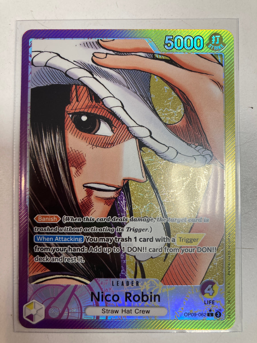 One Piece TCG Nico Robin OP09-062 Leader NM – True Believers Gaming and Collectibles