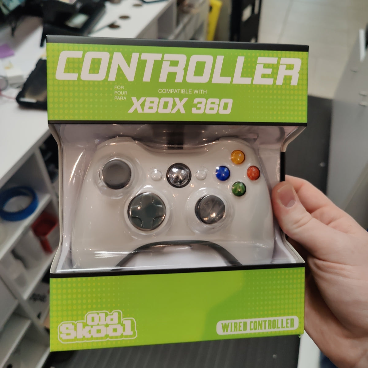 Old Skool Xbox 360 Wired Controller – True Believers Gaming and ...