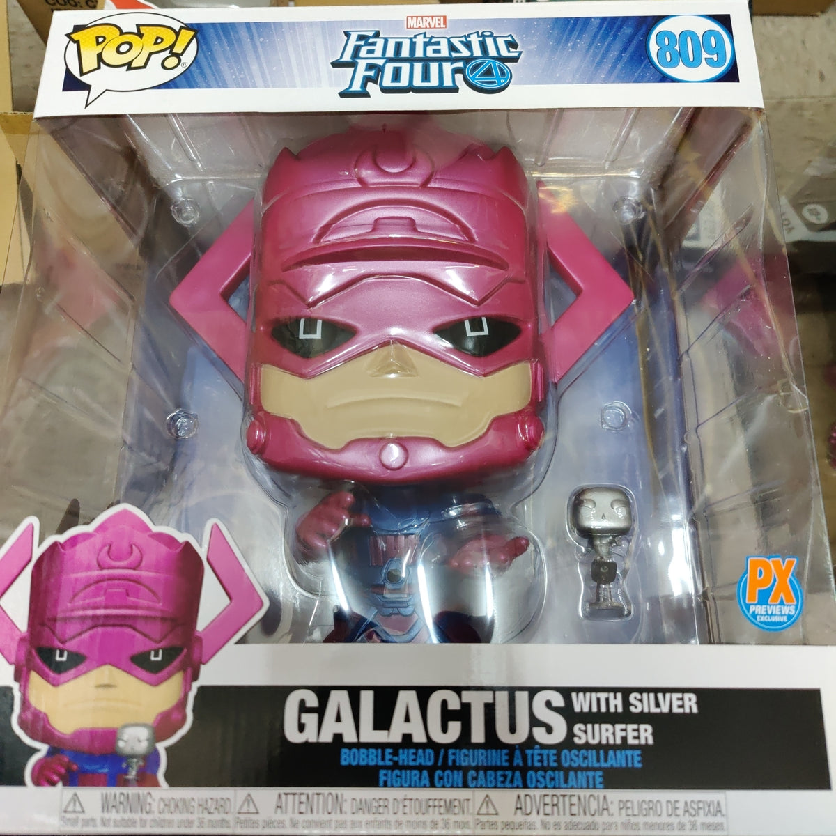 Funko Pop! Marvel Galactus with Silver Surfer 10" PX Exclusive #809 ...