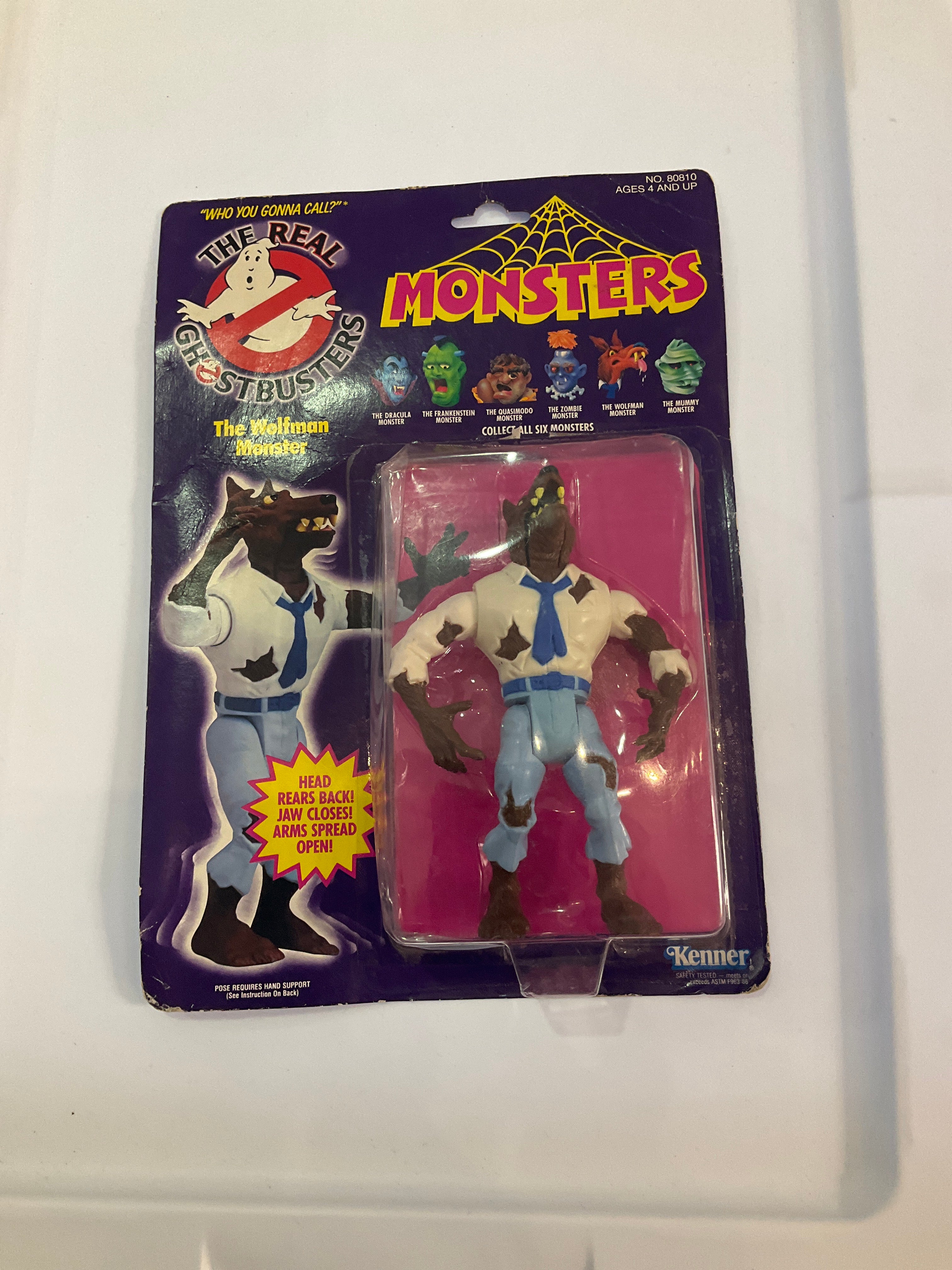 KENNER The Real Ghostbusters Monsters The Wolfman Monster – True ...