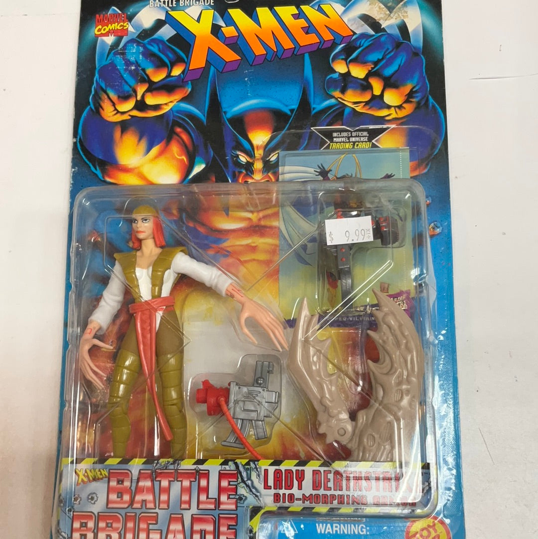 ToyBiz Marvel Comics X-men Battle Brigade Lady Deathstrike Bio Morphin ...