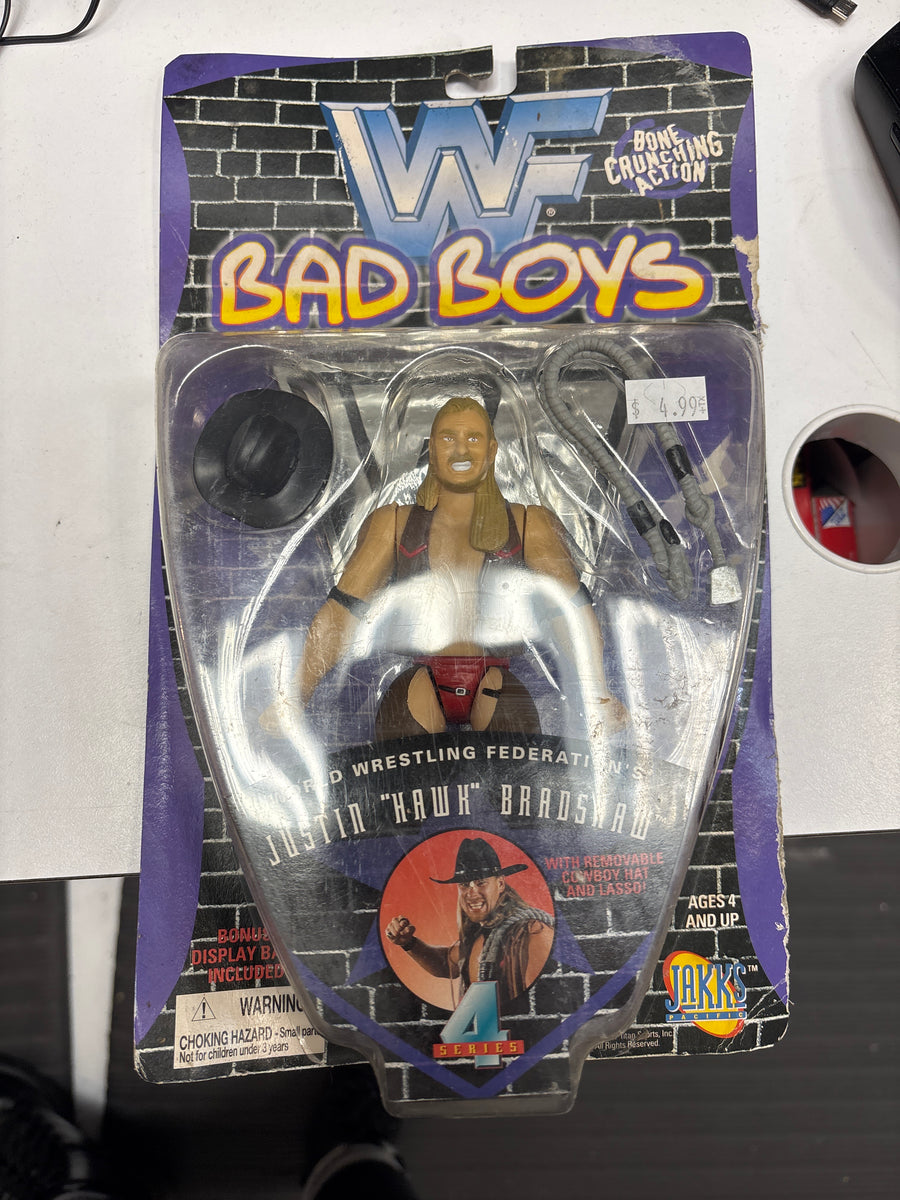 Jakks WWF Bad Boys Justin “Hawk” Bradshaw Figure – True Believers ...
