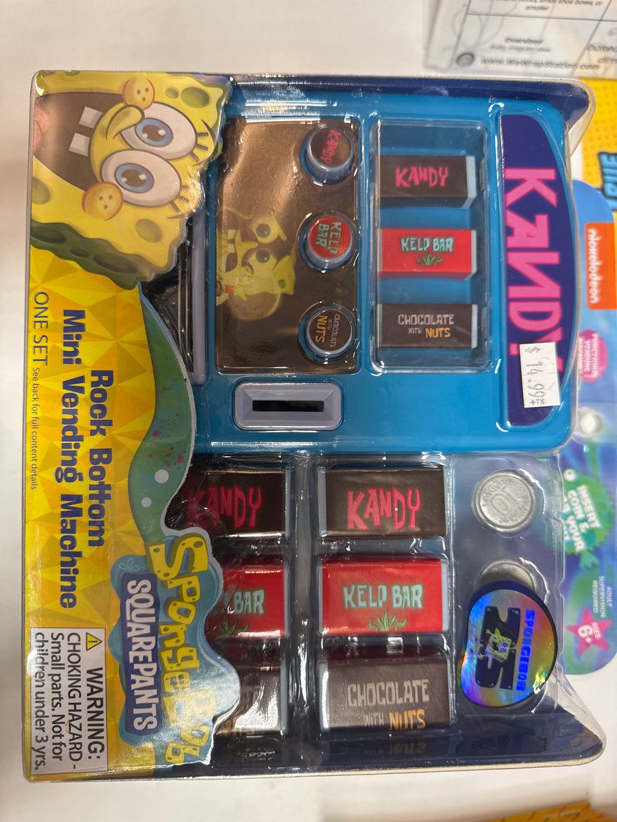 Nickelodeon Spongebob SquarePants Rock Bottom Mini Vending Machine ...