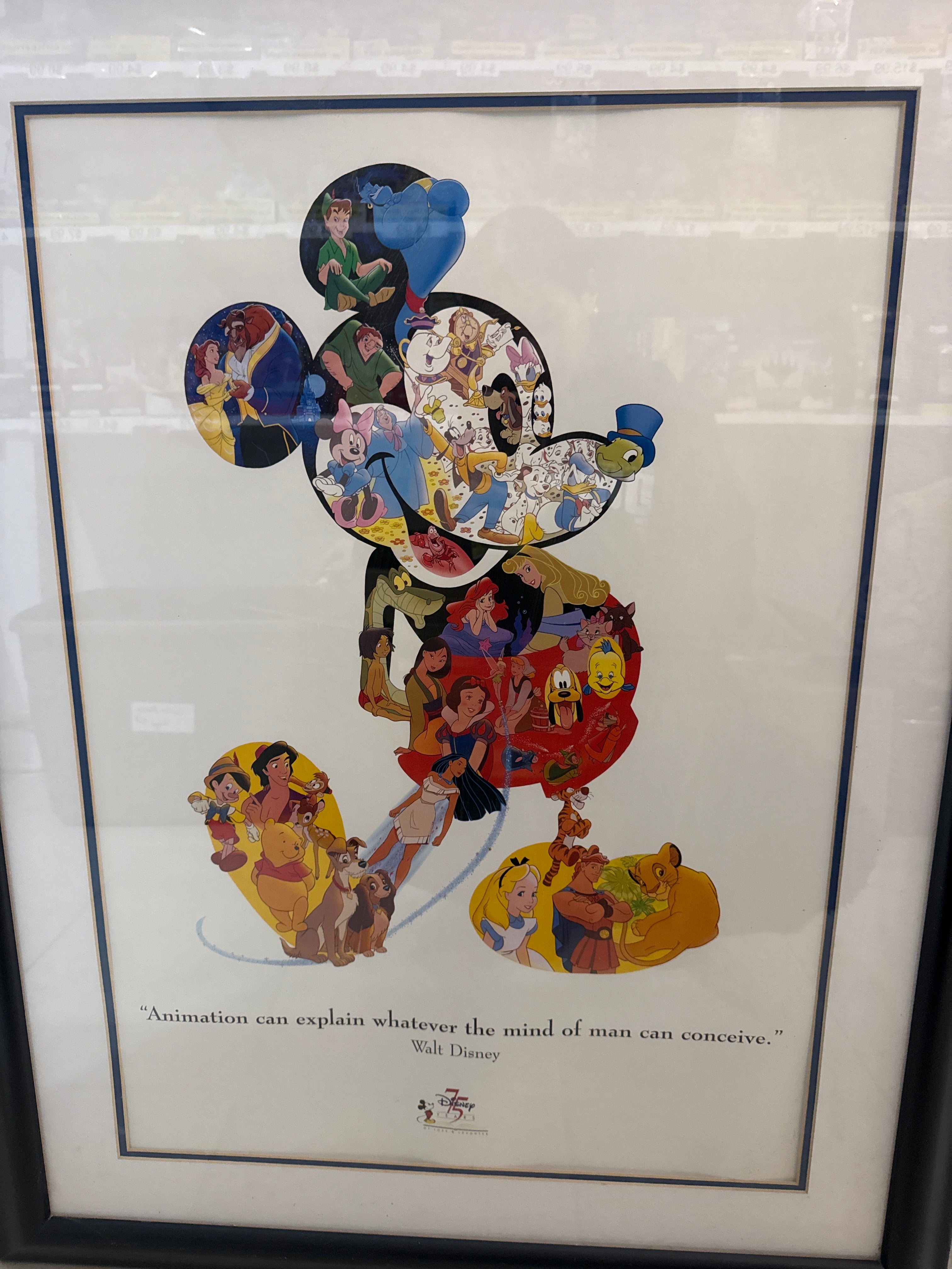 Wall Art Disney 75 Years Mickey Mouse – True Believers Gaming and ...