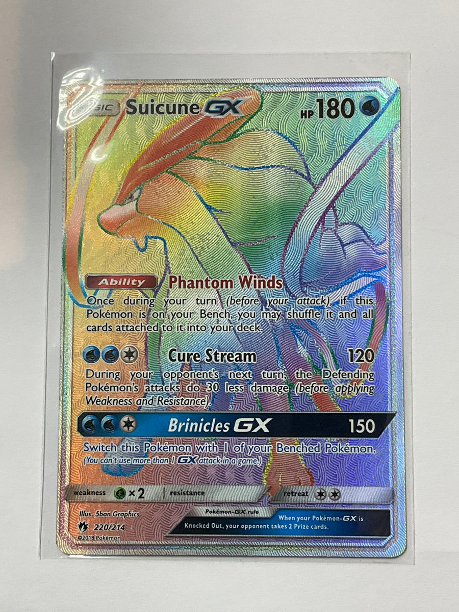 Pokémon TCG Suicune GX 220/214 Lost Thunder NM – True Believers Gaming and Collectibles