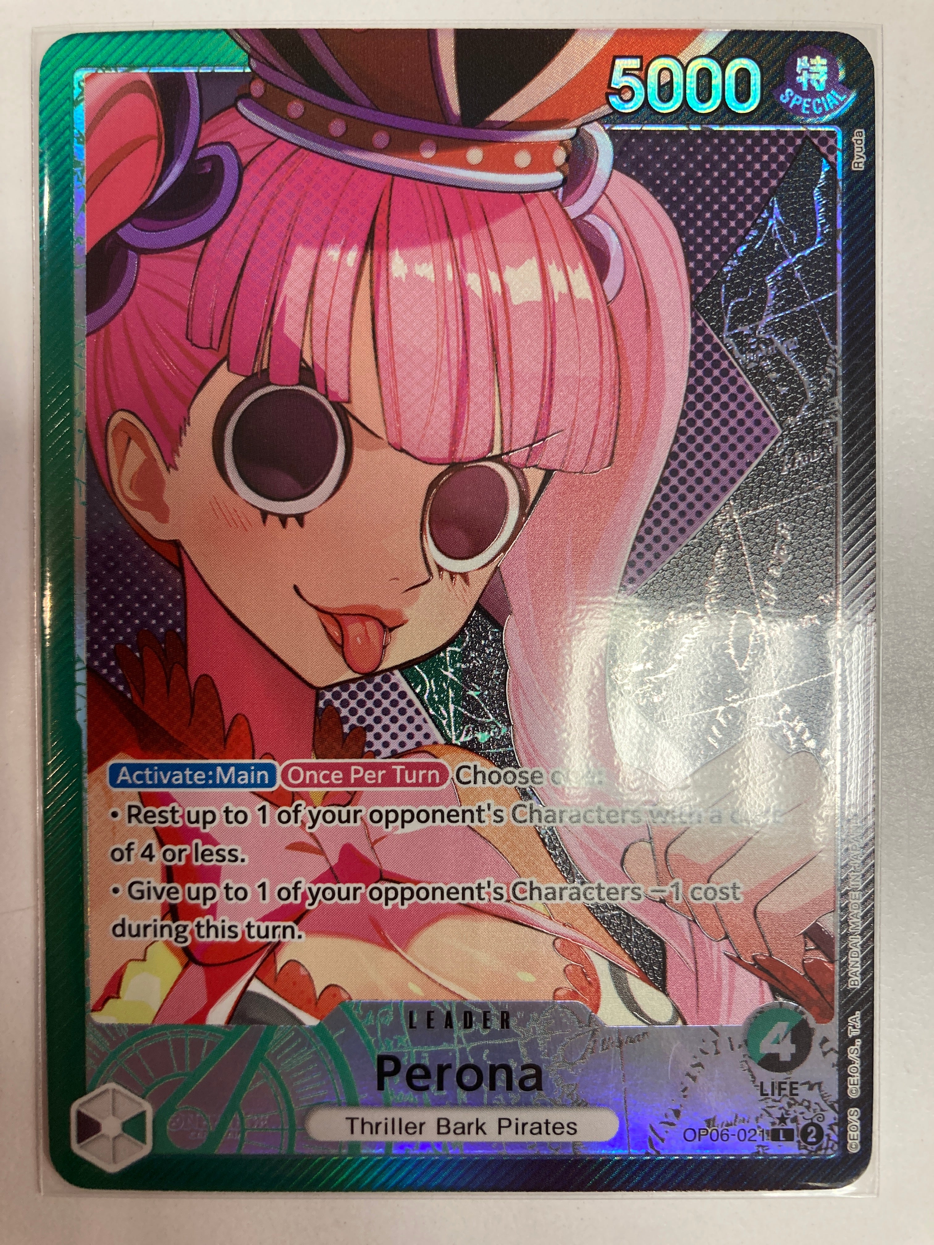 One Piece TCG Perona OP06-021 Leader Full Art NM – True Believers ...
