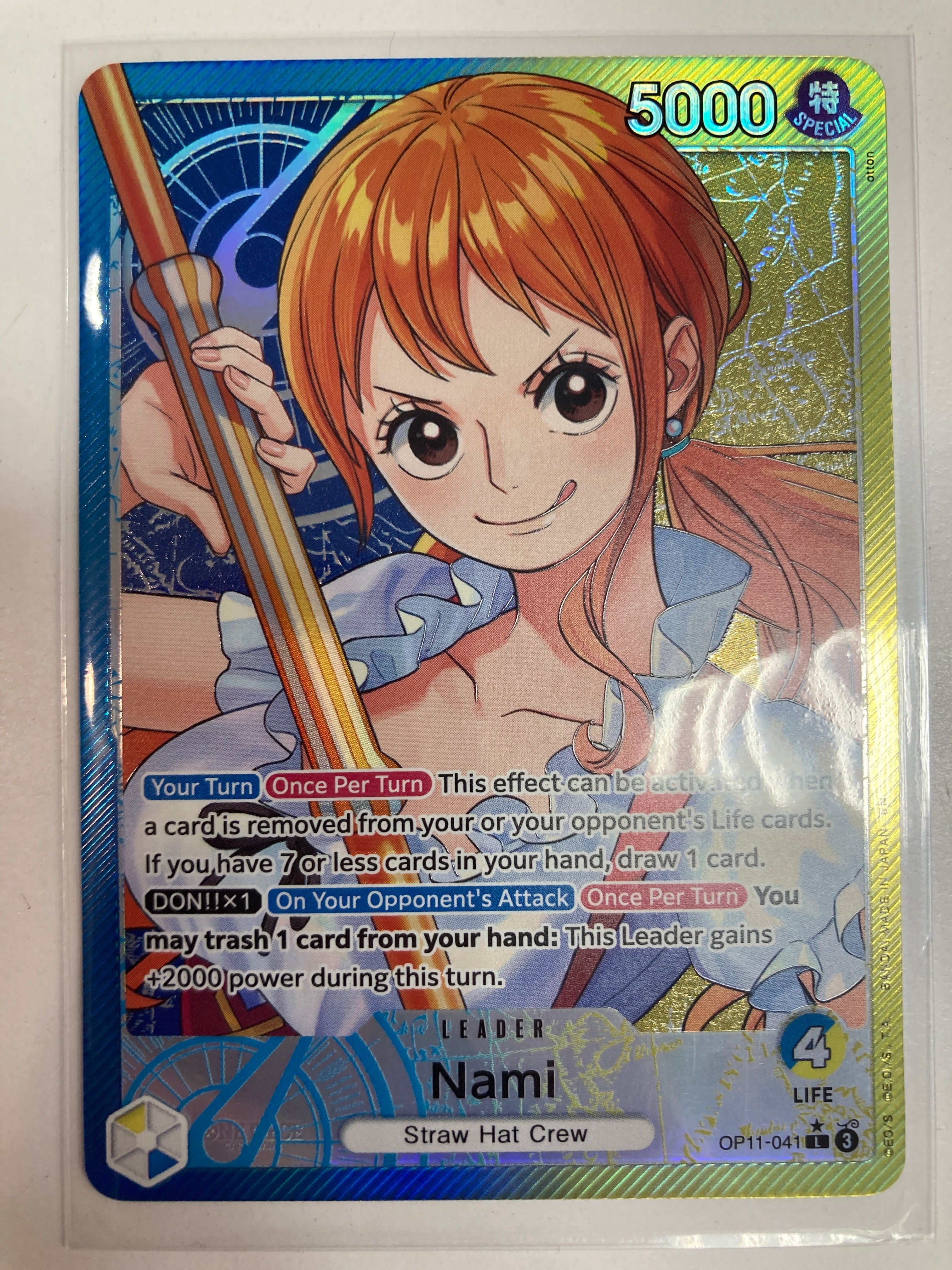 One Piece TCG Nami OP11-041 Leader Full Art NM – True Believers Gaming and Collectibles