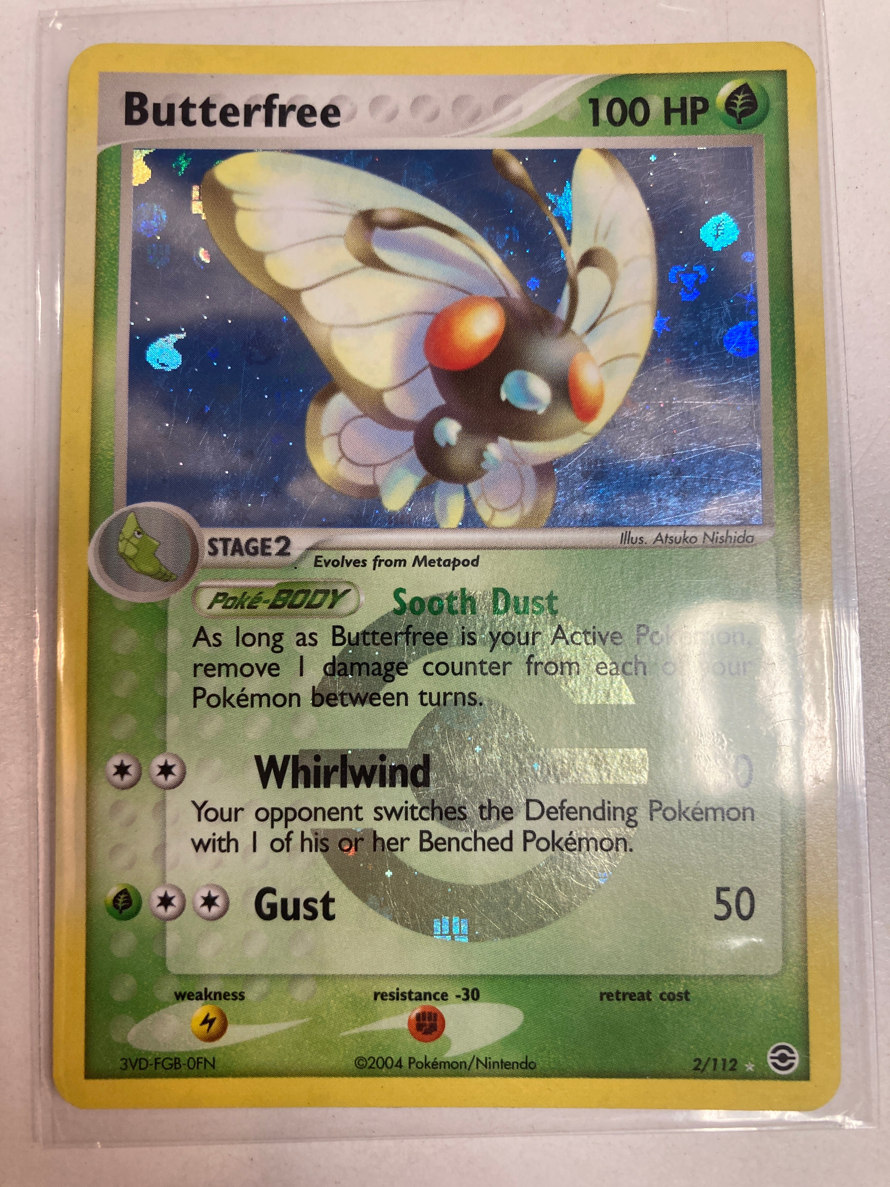 Pokémon TCG Butterfree 2/112 Fire Red Leaf Green Reverse Holo NM – True ...
