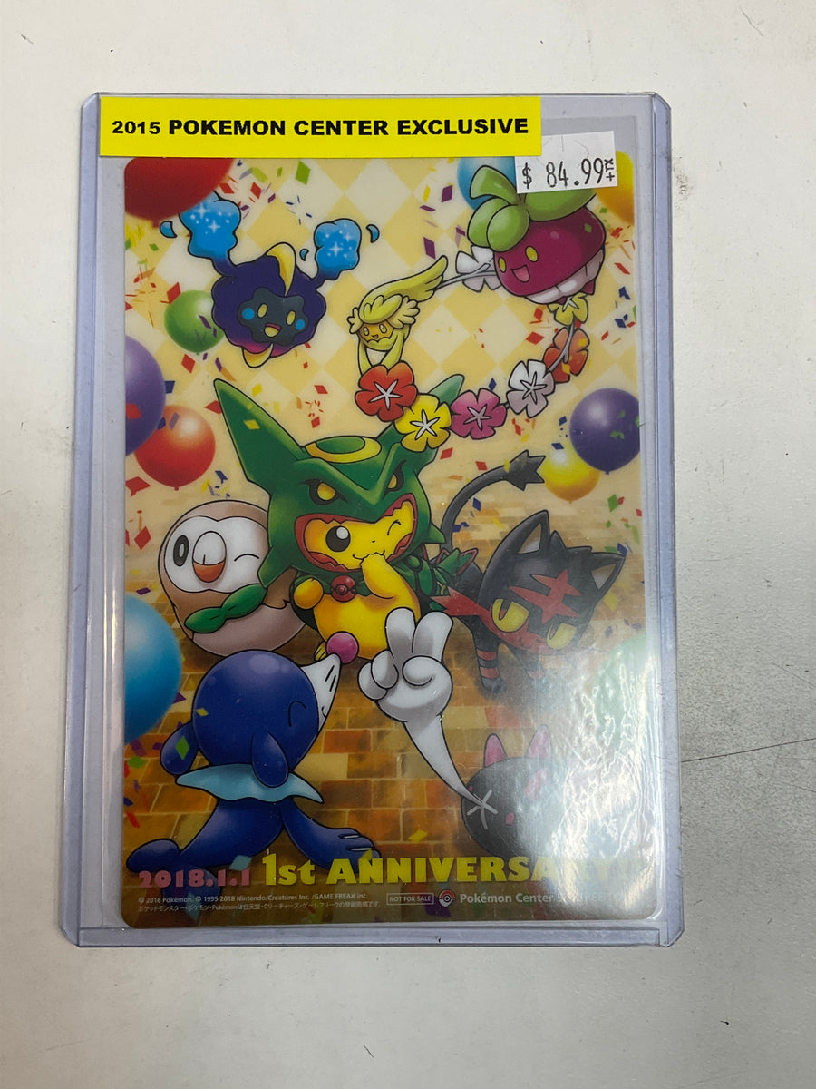 (J) Pokemon Center Exclusive Promo Pikachu Rayquaza Poncho and Friends ...