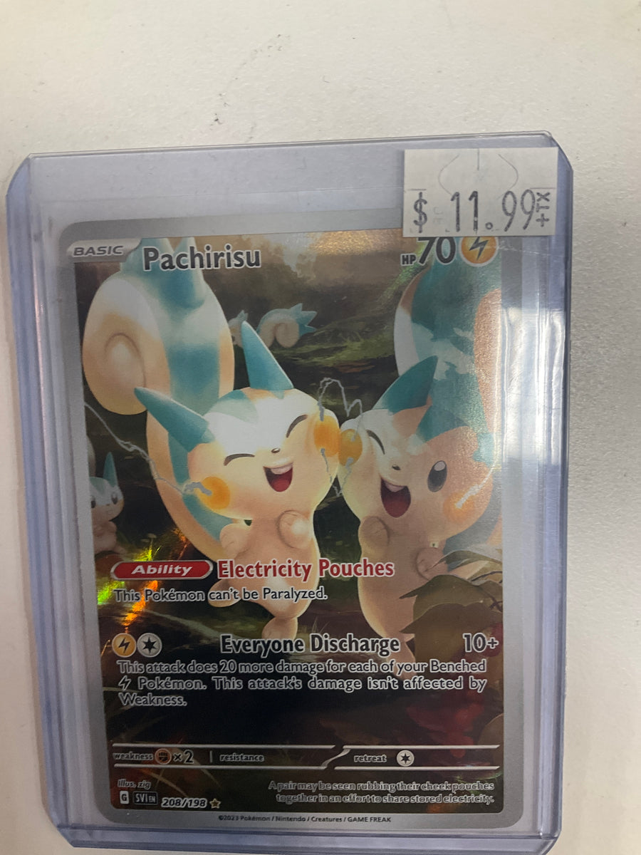 Pokemon TCG Pachirisu 208-198 Scarlet & Violet Base Set Illustration R ...