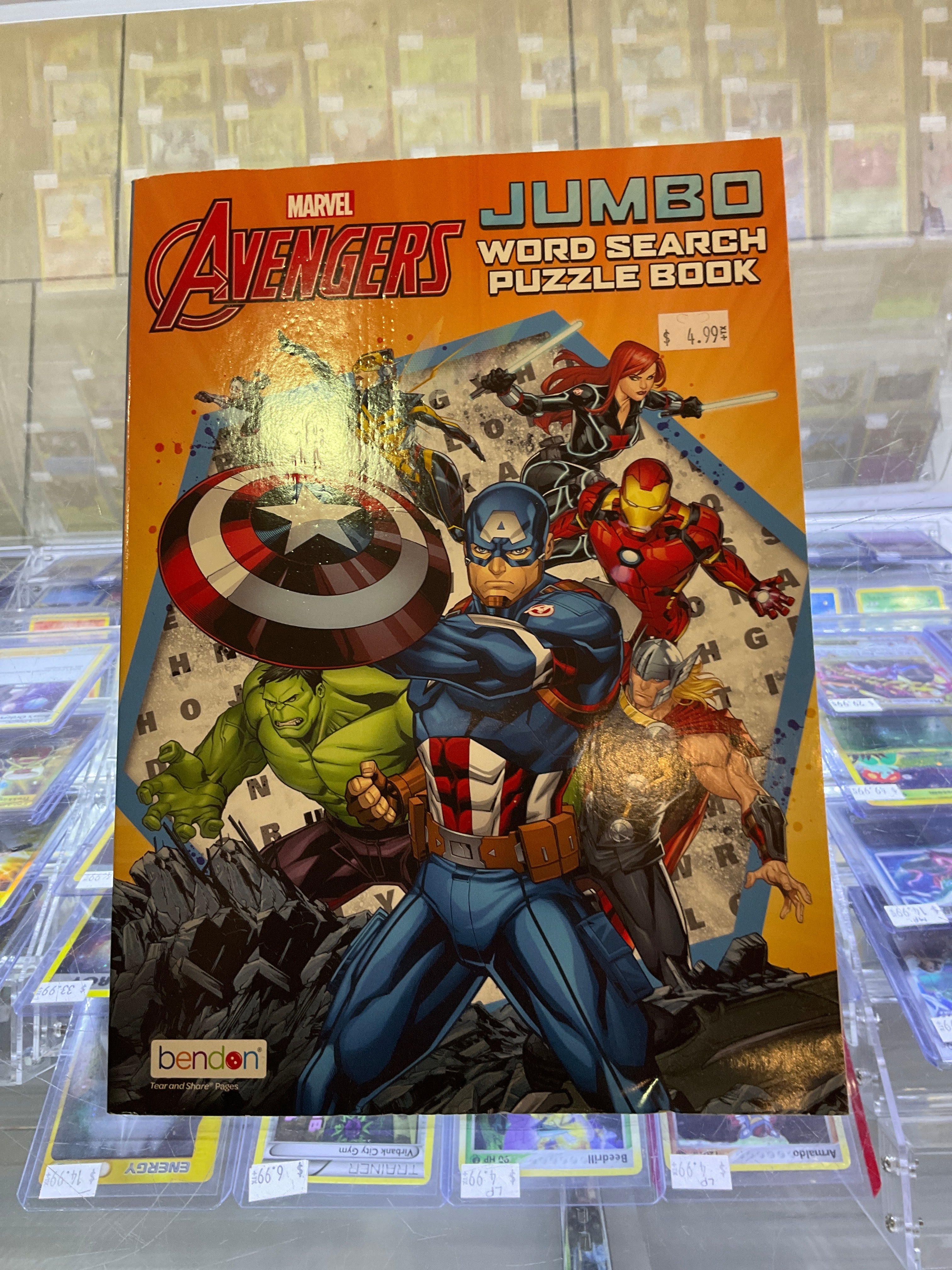 Bendon Marvel Avengers Jumbo Word Search Puzzle Bud – True Believers ...