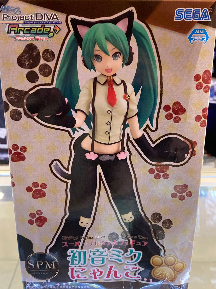 Sega Super Premium Figure Project Diva Arcade Future Tone Neko Miku ...