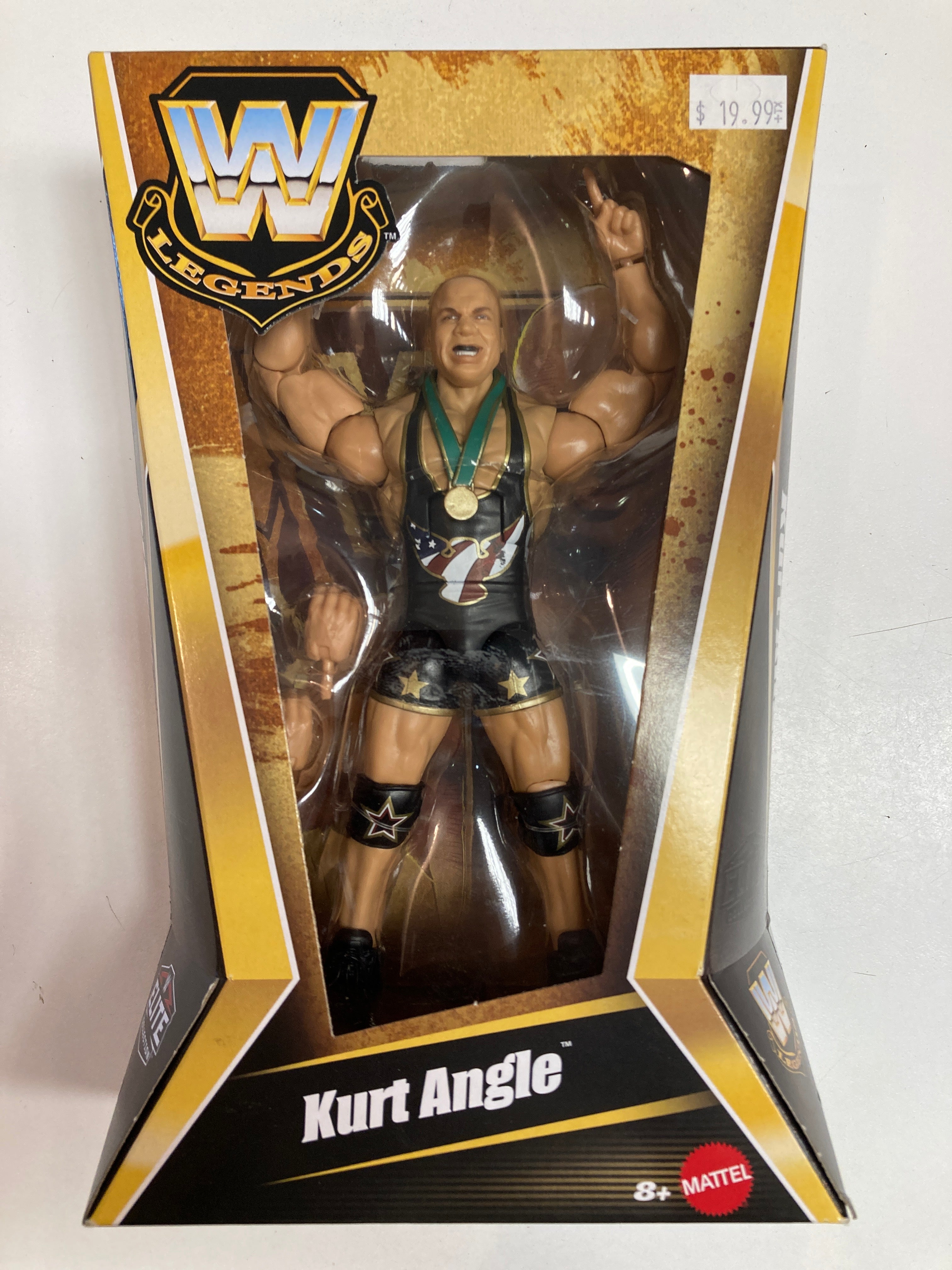 Mattel W Legends Kurt Angle Action Figure – True Believers Gaming and ...
