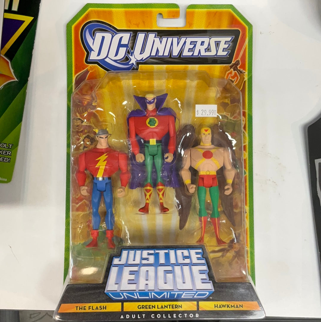 DC Universe Justice League Unlimited The Flash Green Lantern Hawkman ...