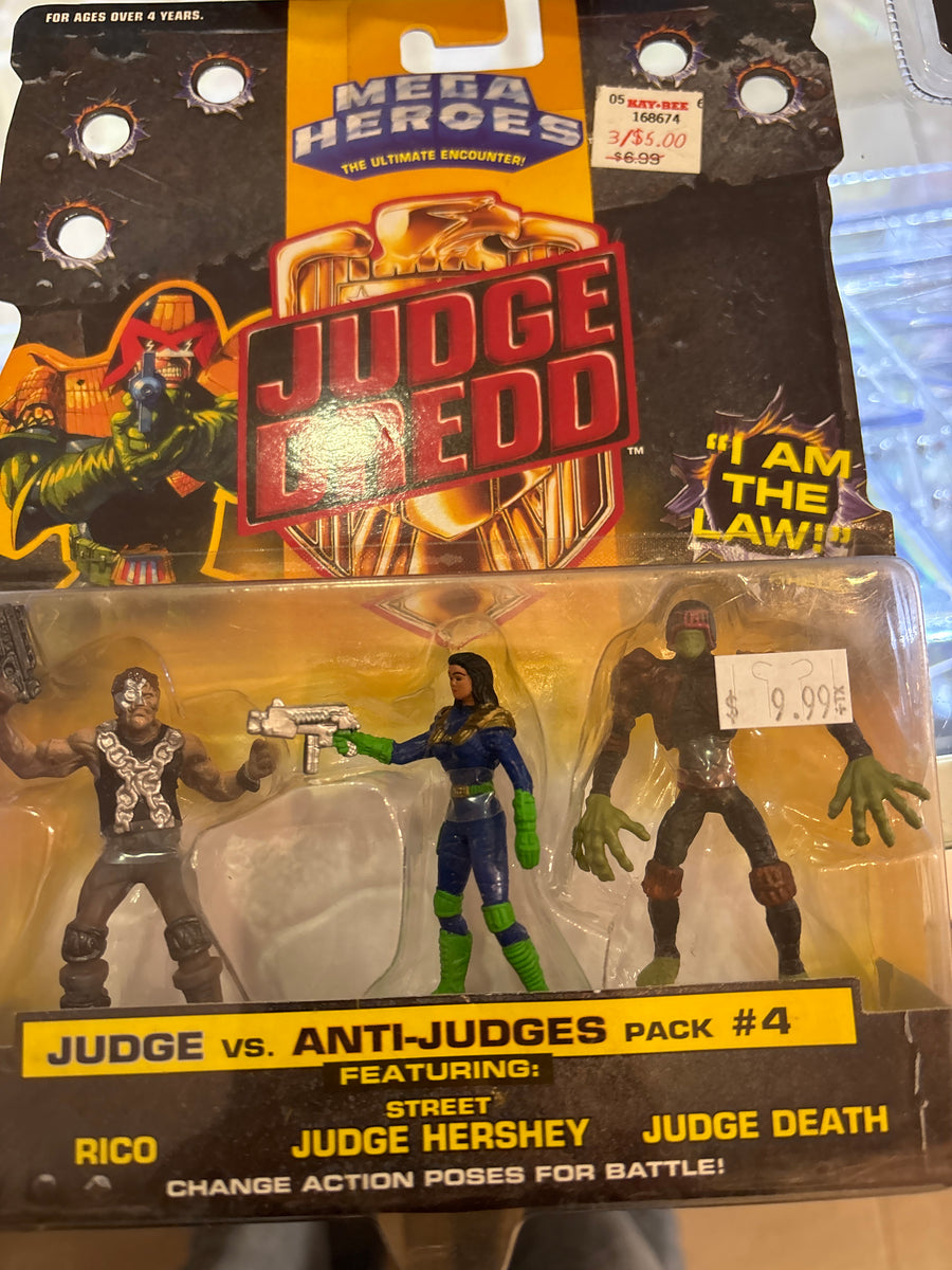 Mattel Mega Heroes Judge Dredd Judge vs Anti Judges Pack #4 – True ...