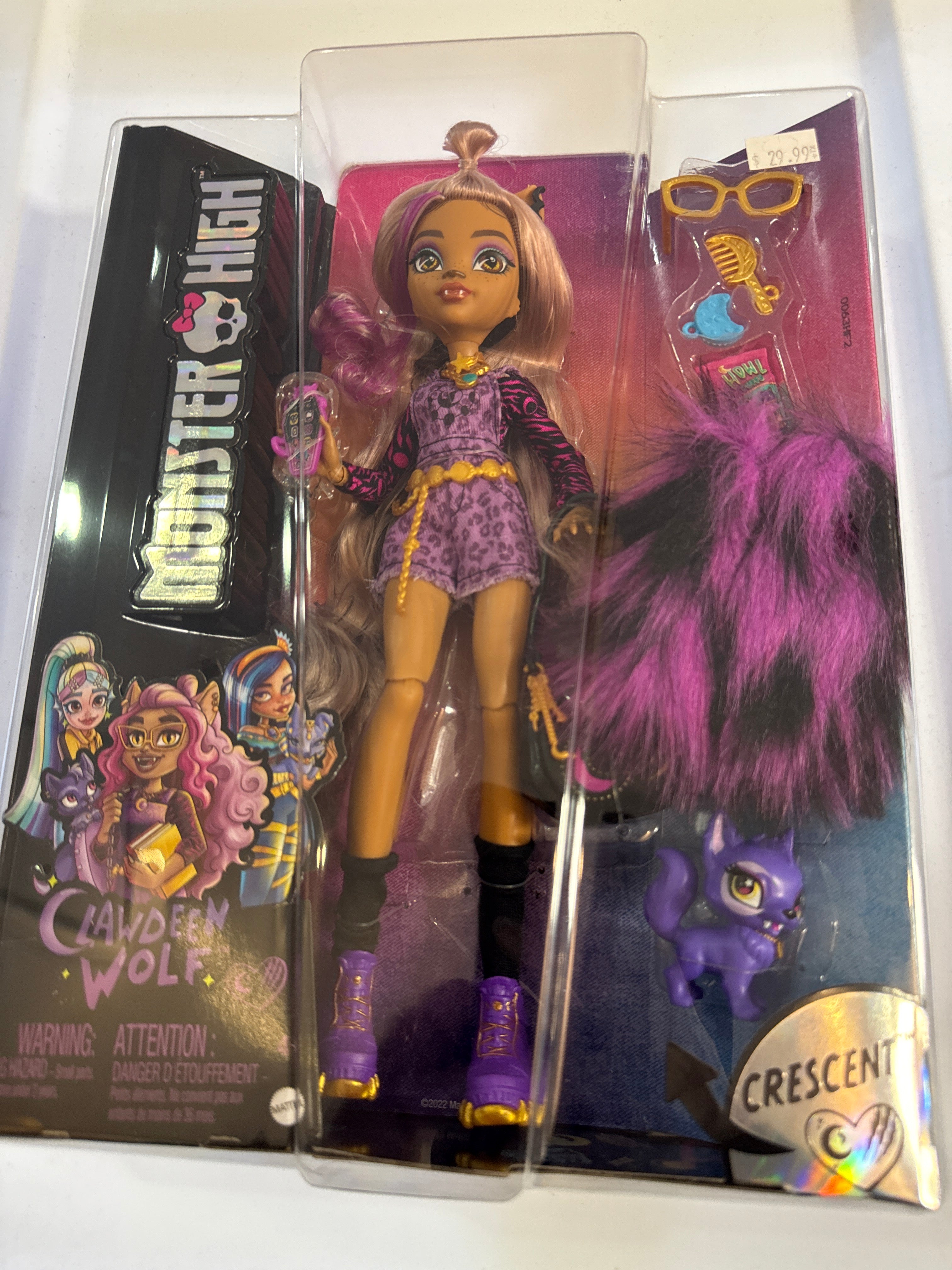 Mattel Monster High Crescent Clawdeen Wolf – True Believers Gaming and ...