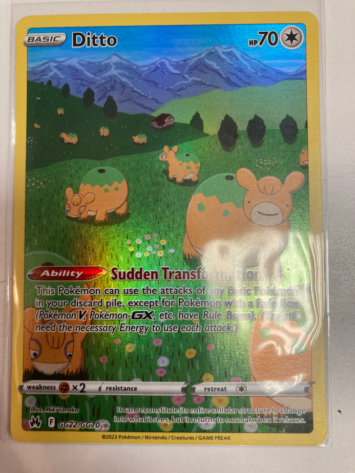 Pokémon TCG Ditto GG22/GG70 Crown Zenith Illustration Rare NM – True ...