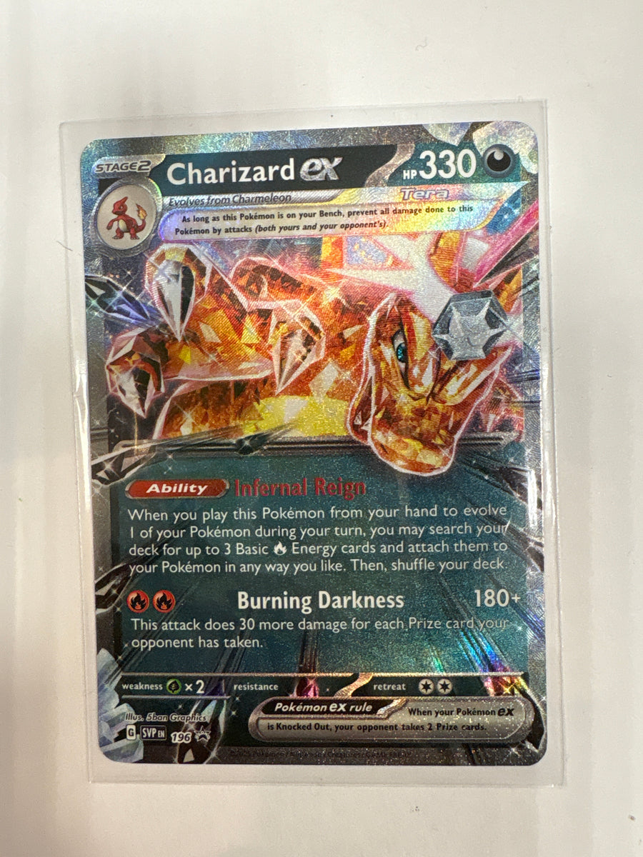 Pokémon TCG - Charizard EX 196 Scarlet & Violet Promo – True Believers ...