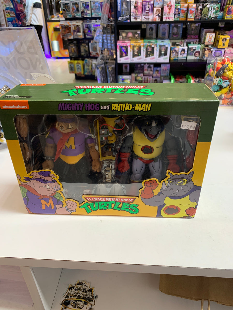 NECA Nickelodeon TMNT Mighty Hog And Rhino-Man – True Believers Gaming ...