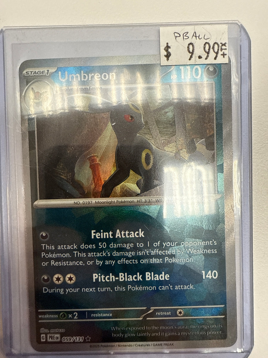 Pokemon TCG Umbreon 059-131 (Pokeball Pattern) Prismatic Evolutions Ra ...
