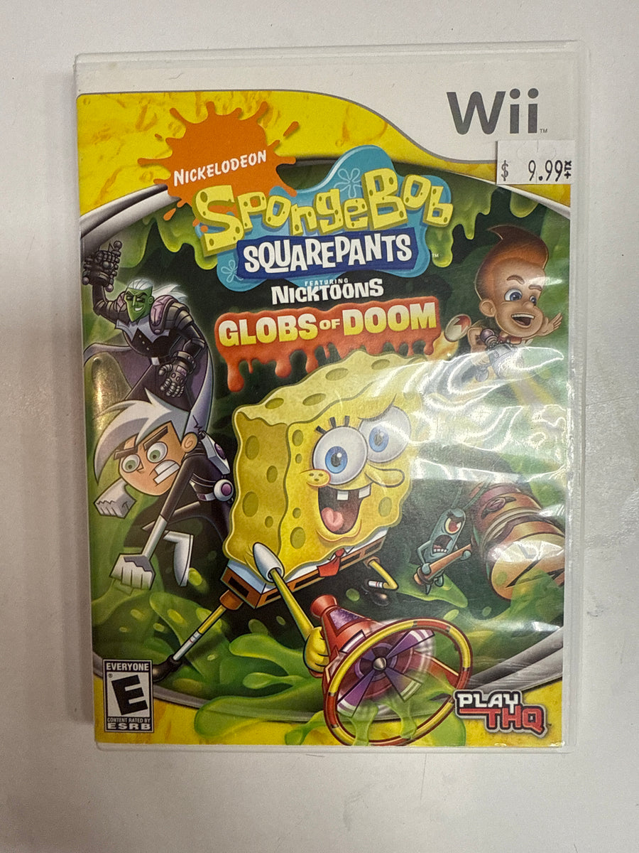 Wii Play THQ Spongebob Square Pants Featuring Nicktoons Globs of Doom ...