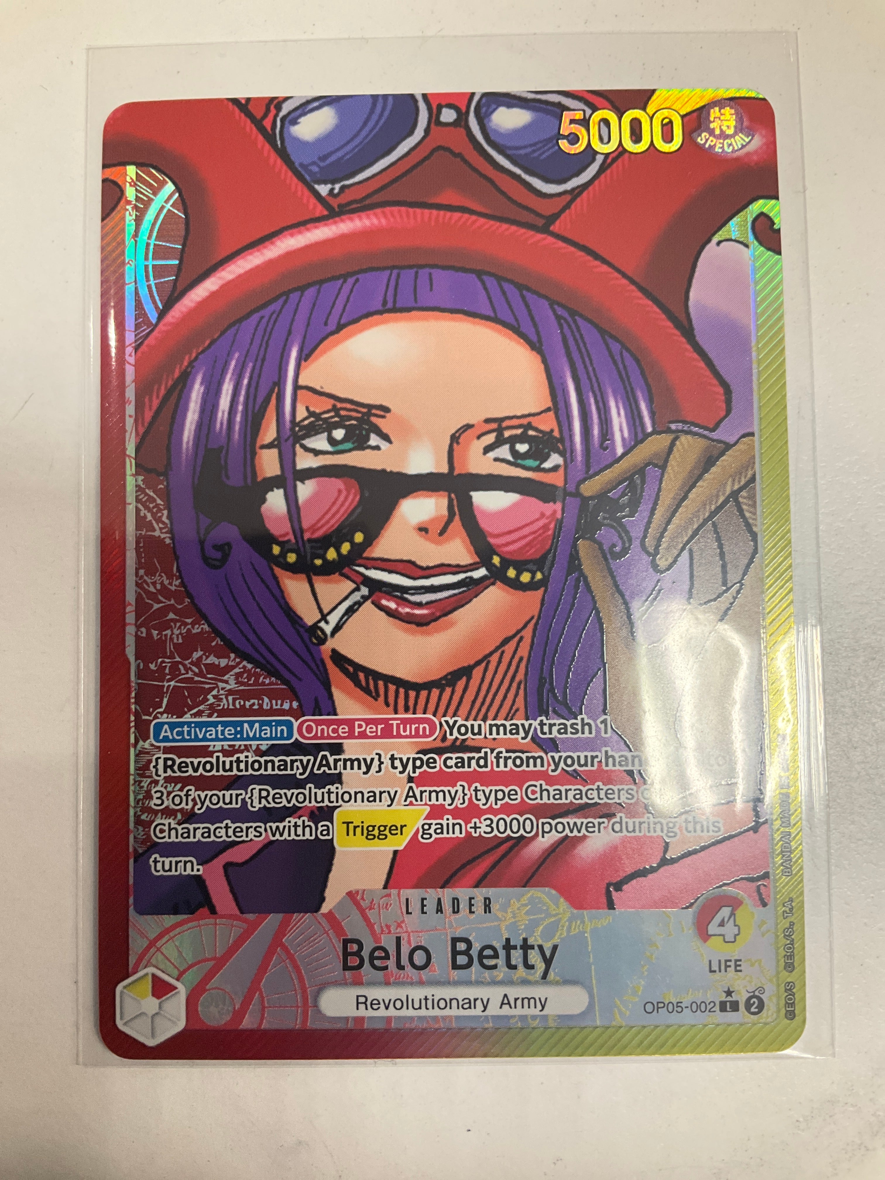 One Piece TCG Belo Betty OP05-002 Leader Alt Art NM – True Believers ...