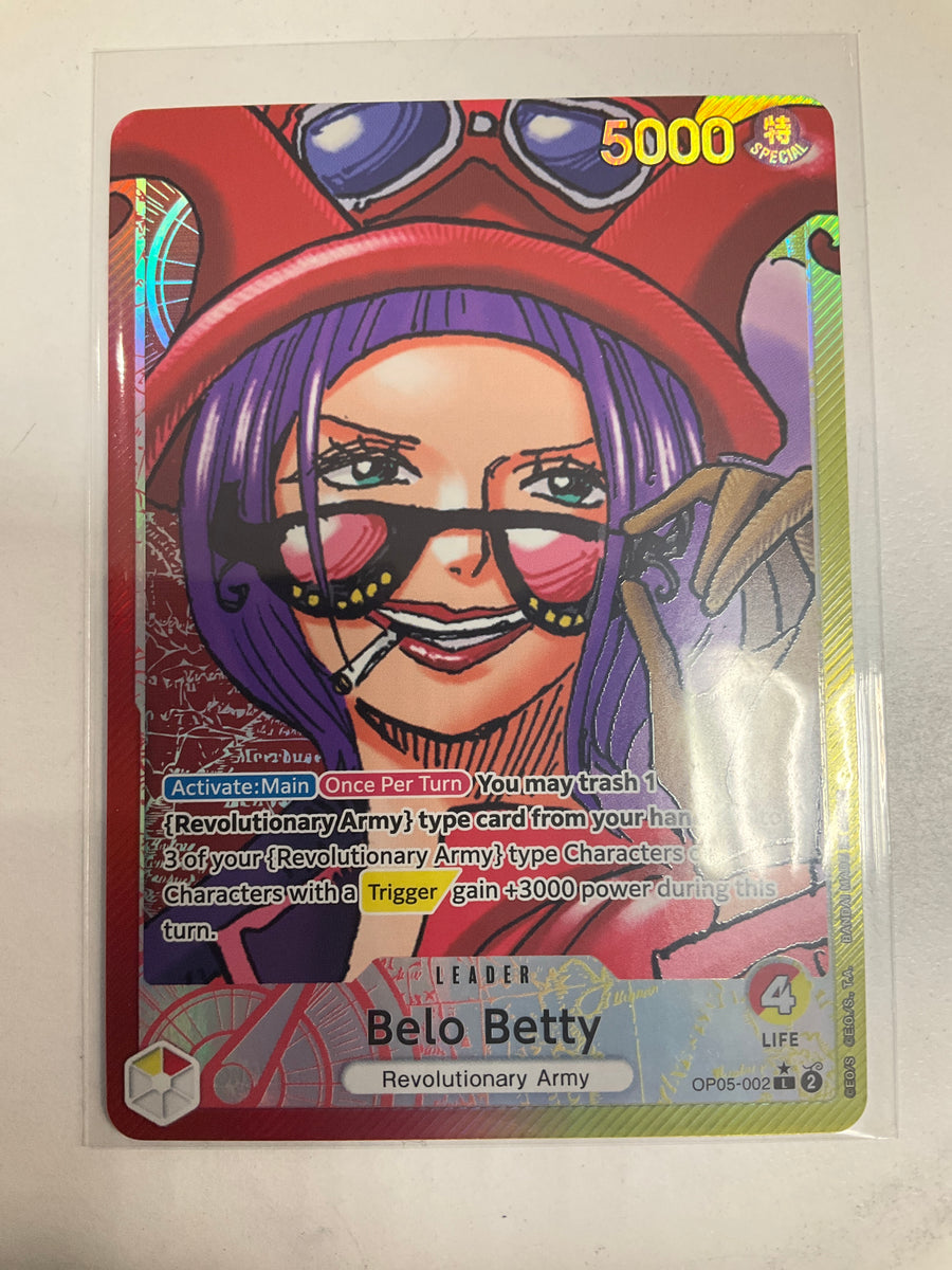 One Piece TCG Belo Betty OP05-002 Leader Alt Art NM – True Believers ...