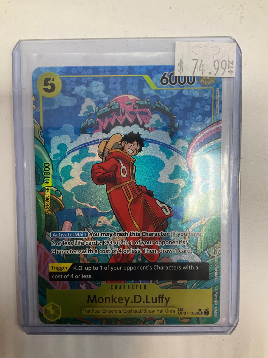One Piece TCG Monkey D. Luffy OP07-109 Two Legends Secret Rare NM ...