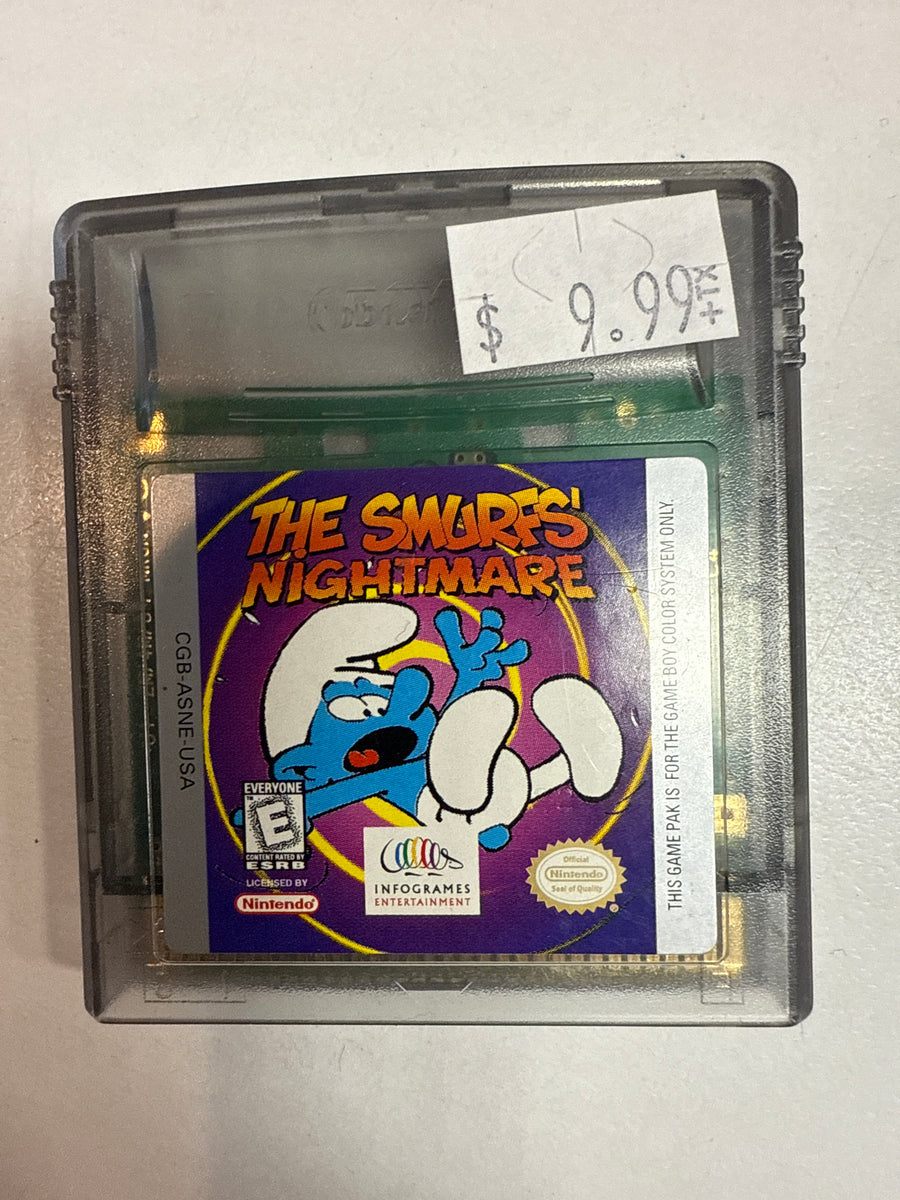 Nintendo Gameboy The Smurfs Nightmare – True Believers Gaming and ...