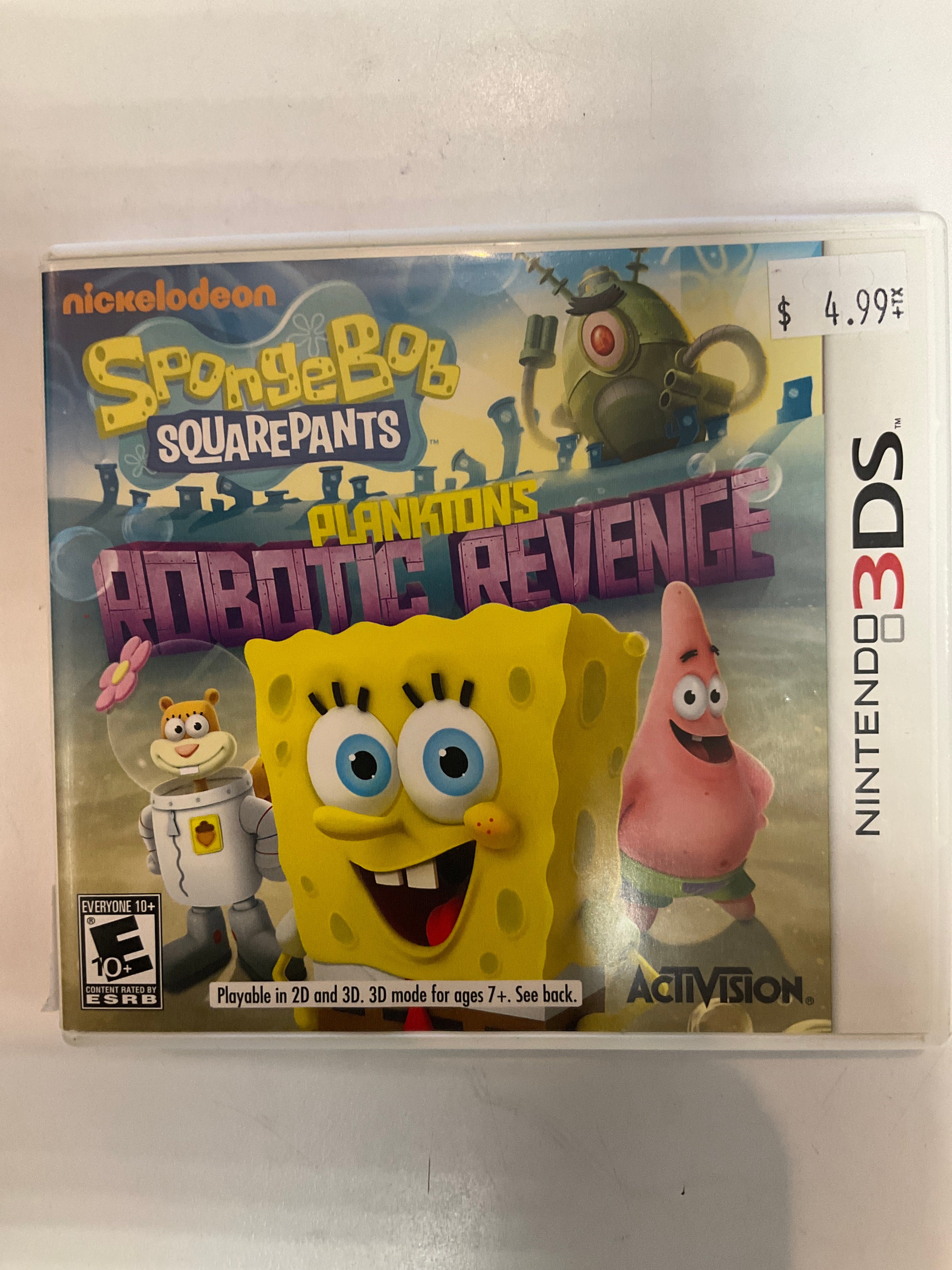 Nintendo 3DS Spongebob Squarepants: Planktons Robotic Revenge – True ...