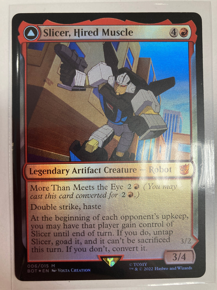 MTG TCG Slicer Hired Muscle 006/015 BOT Foil NM – True Believers Gaming ...