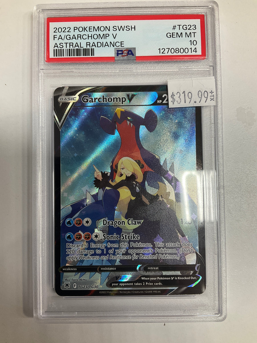 GRADED Pokemon TCG Garchomp V TG23/TG30 Astral Radiance Alt Art PSA 10 ...