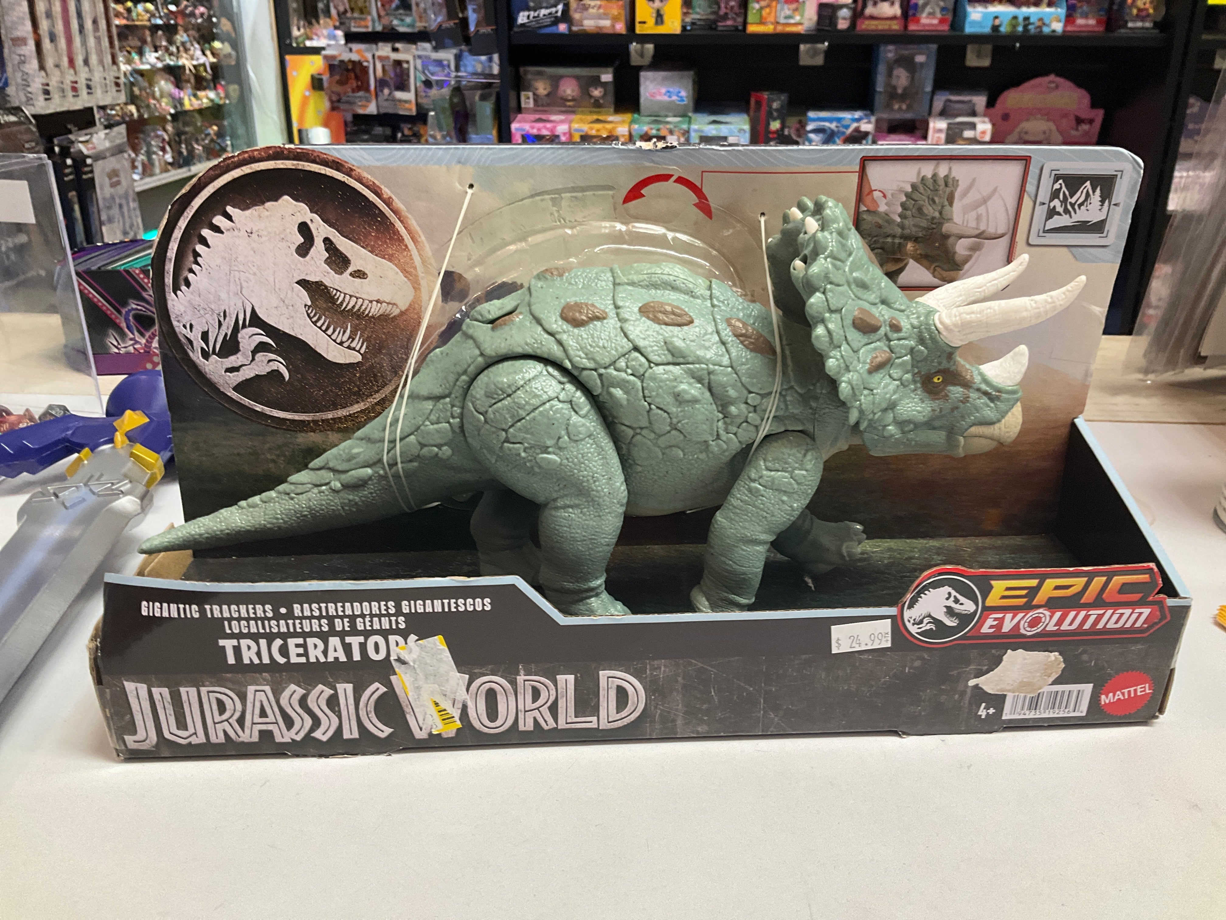 Mattel Jurassic World Epic Evolution Triceratops – True Believers ...