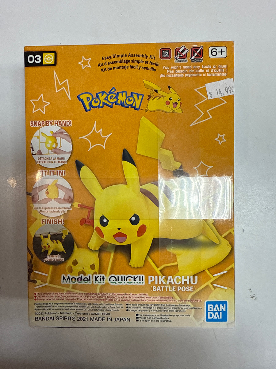 Bandai Pokemon Model Kit Pikachu – True Believers Gaming and Collectibles