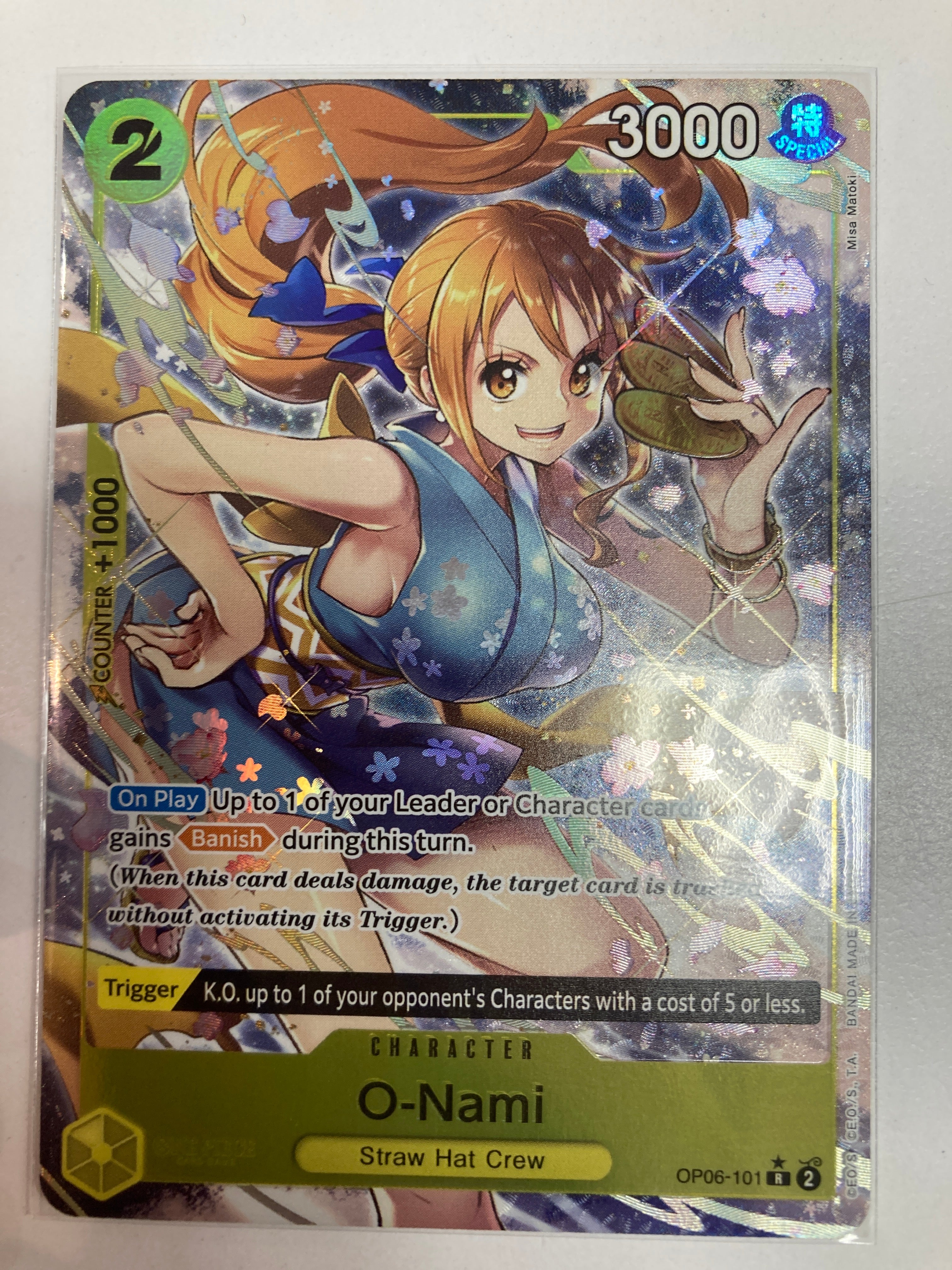 One Piece TCG O-Nami OP06-101 Rare Alt Art NM – True Believers Gaming and Collectibles