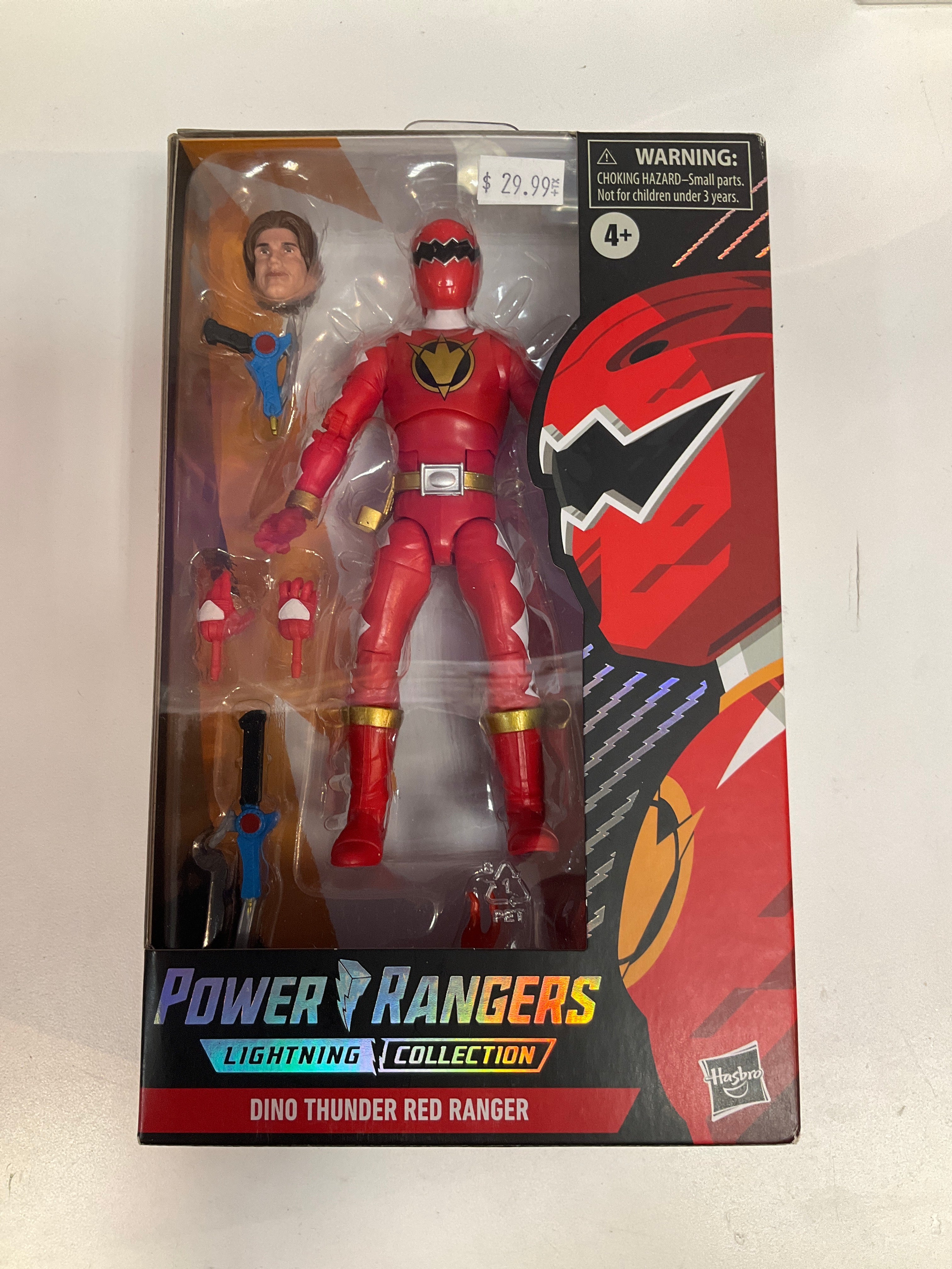 Hasbro Power Rangers Dino Thunder Red Ranger Lightning Collection ...