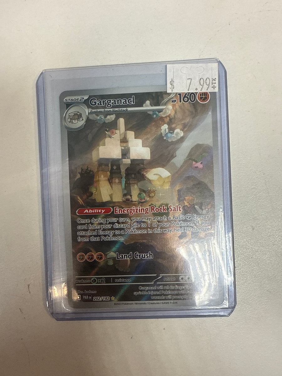 TCG Pokémon Garganacl 202/182 Paradox Rift Illustration Rare NM – True ...