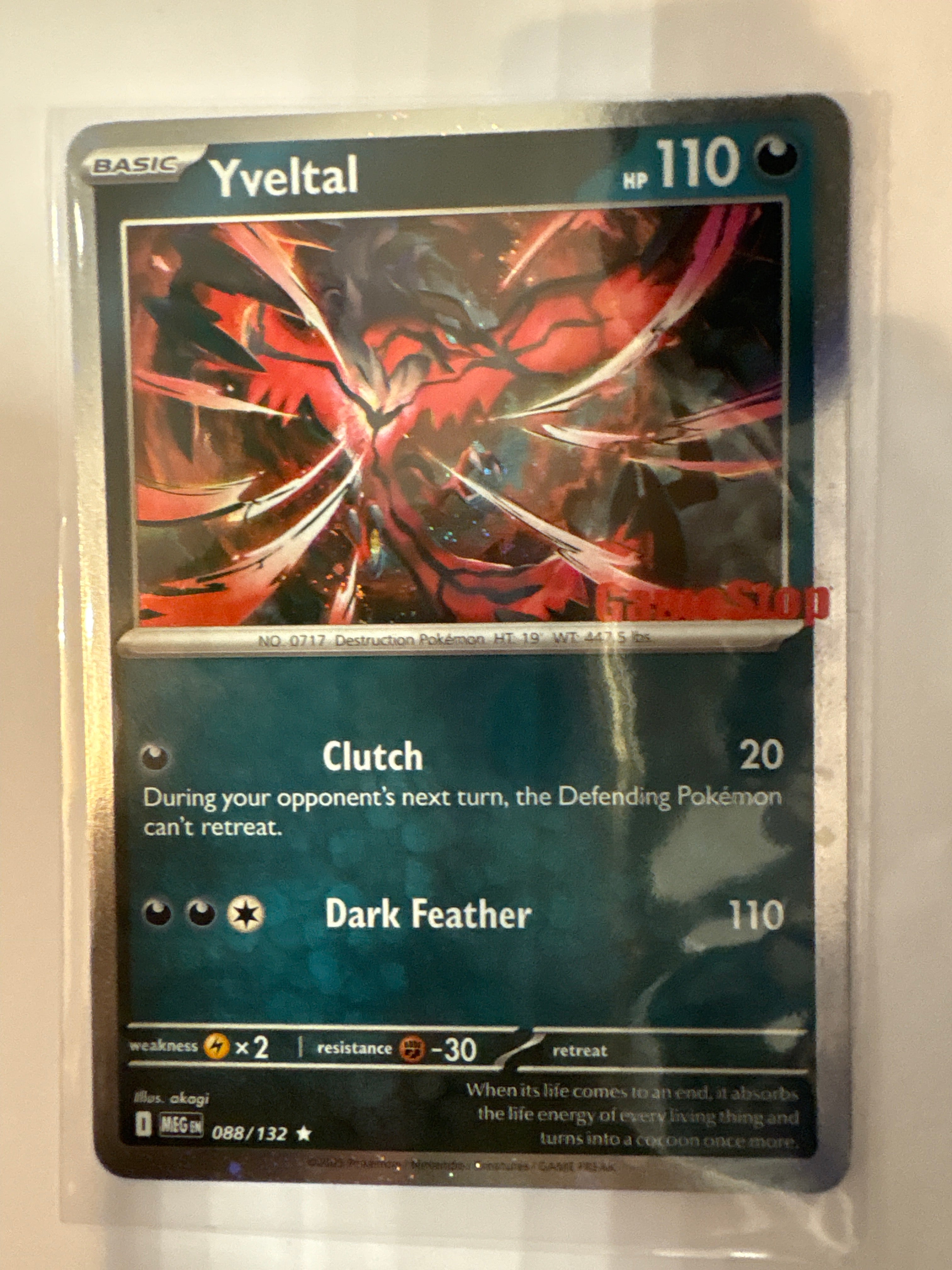 Pokémon TCG Yveltal 088/132 Mega Evolution NM – True Believers Gaming ...