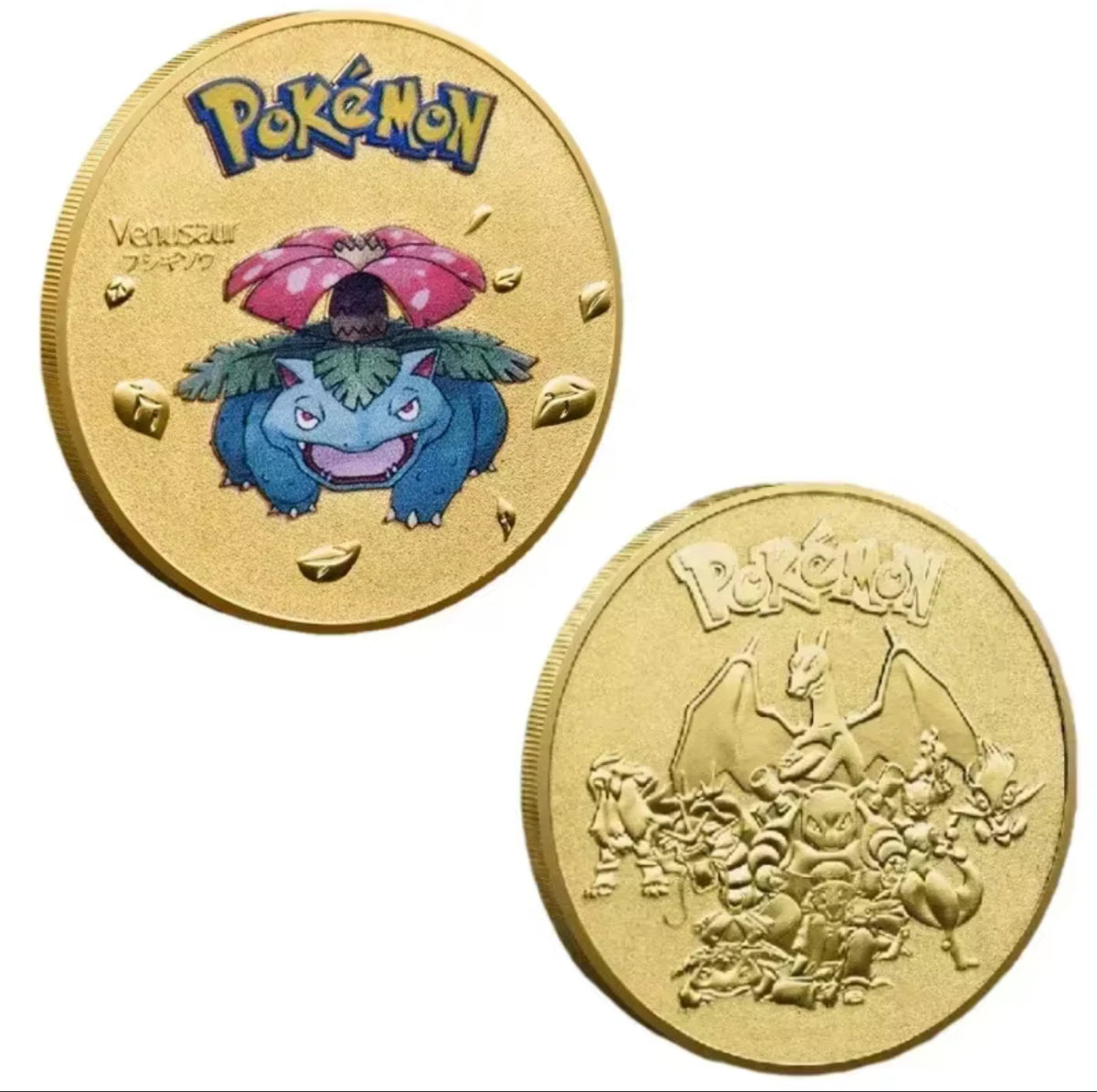 TCG Pokémon Bulbasaur Gold Plated Coin – True Believers Gaming and ...