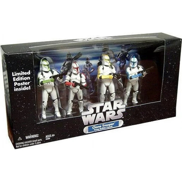 Star Wars Clone Trooper Troop Builder 4-pack Entertainment Earth exclu ...