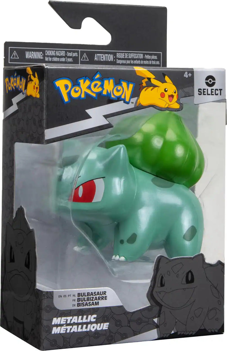 Jazwares Pokémon Select Metallic Bulbasaur – True Believers Gaming and ...
