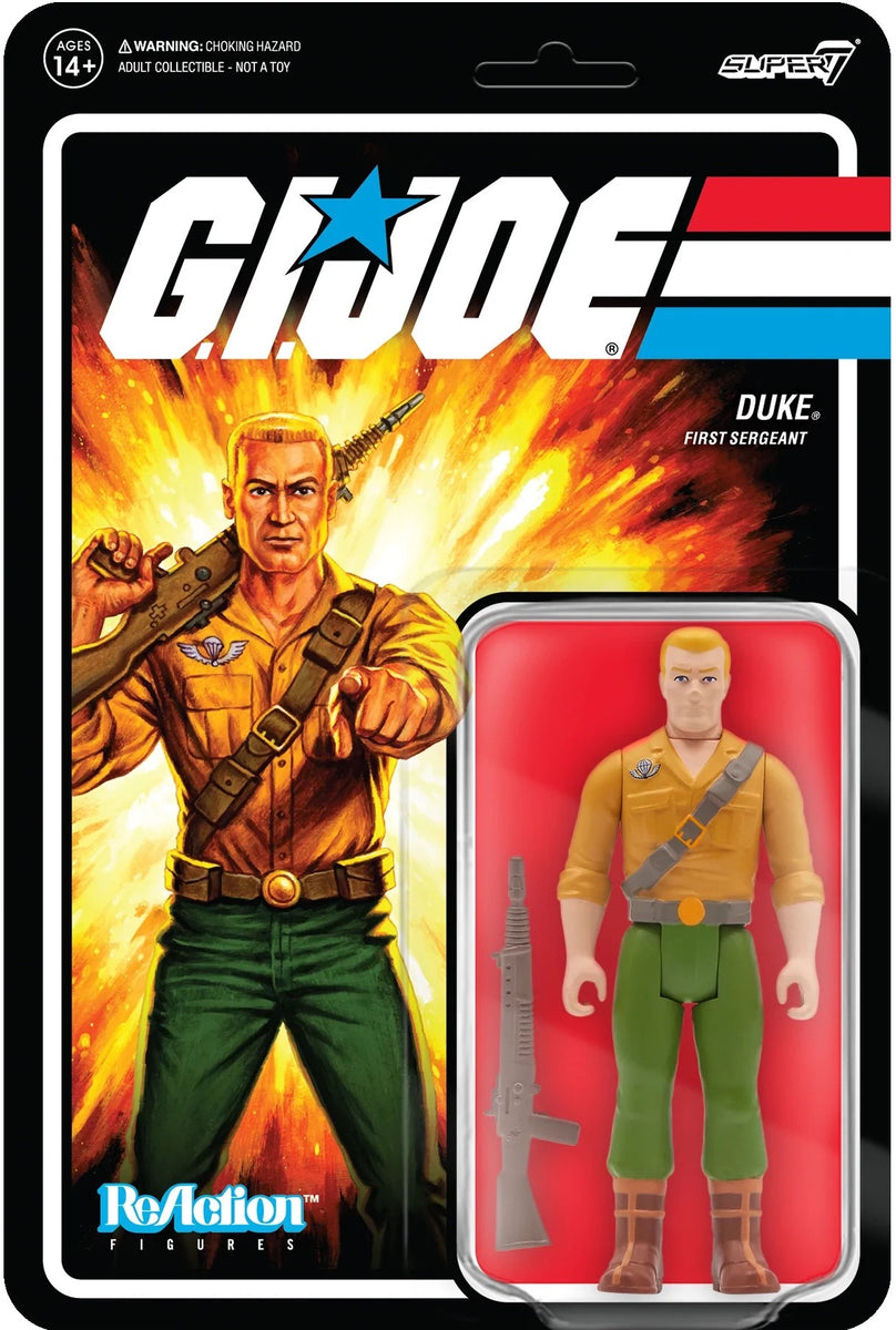 ReAction Figures GI Joe Duke First Sergeant Figure – True Believers ...