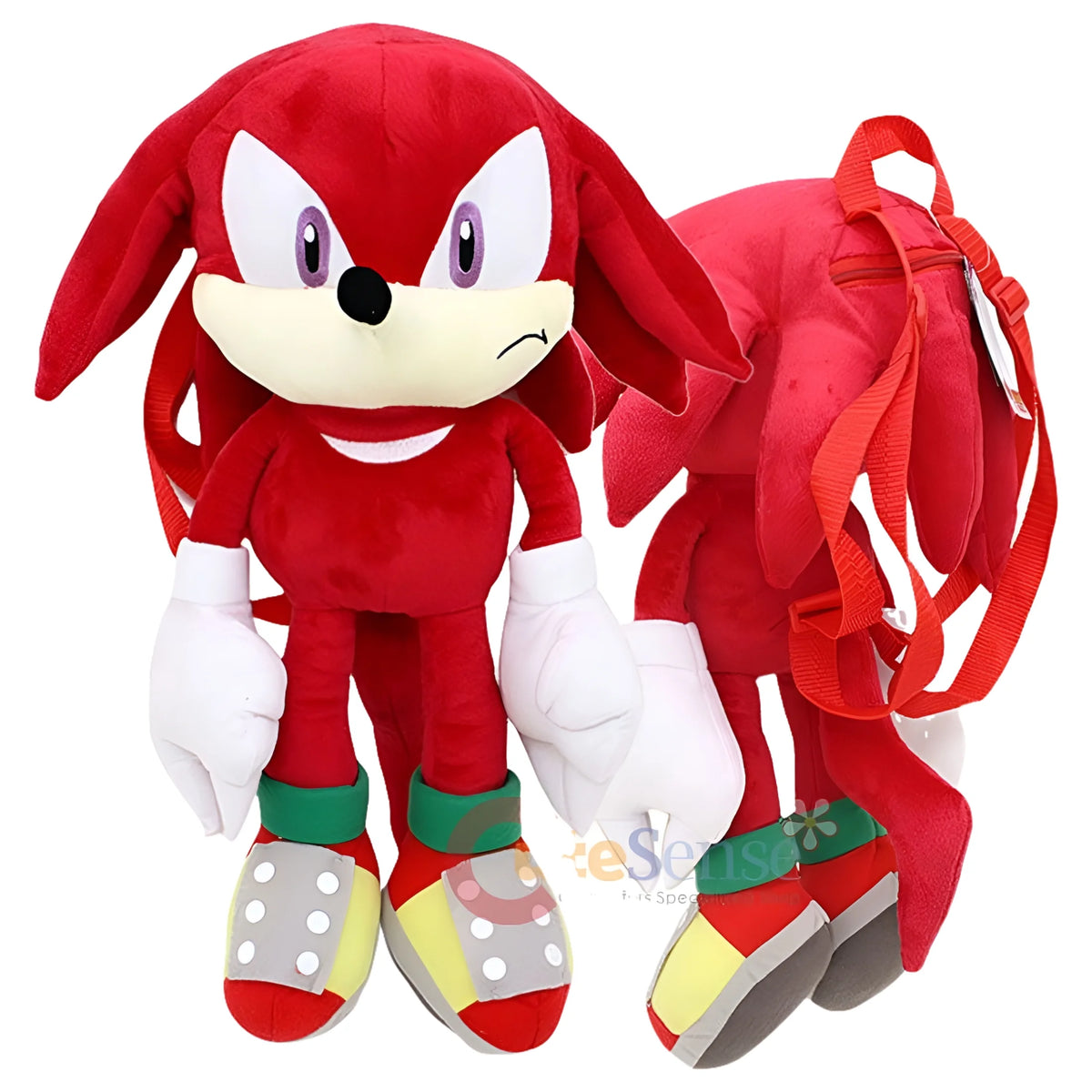 Sonic The Hedgehog Knuckles Plush Bookbag – True Believers Gaming and ...