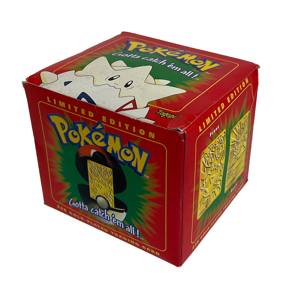 23K gold-plated Togepi Pokémon card released by Burger King in 1999 ...