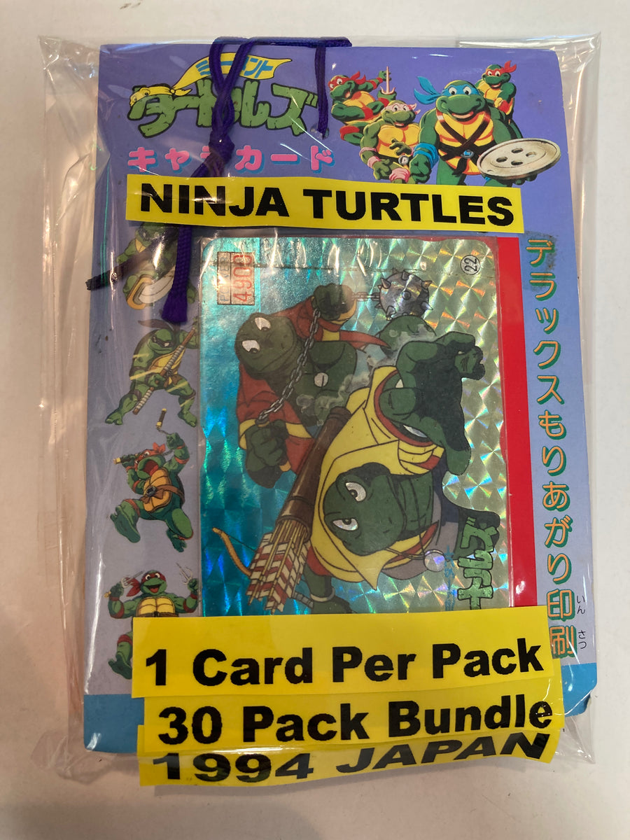 (J) Teenage Mutant Ninja Turtles 1994 Japan Exclusive 30 Pack Cards Bu ...