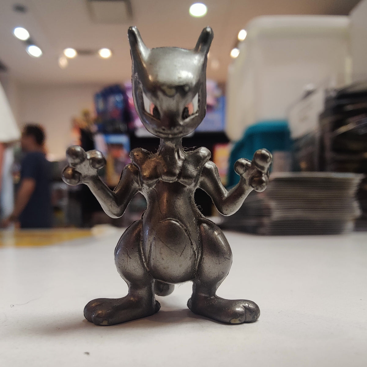 LOOSE Pokemon Takara Tomy Moncolle Mewtwo Metallic Silver Figure – True ...