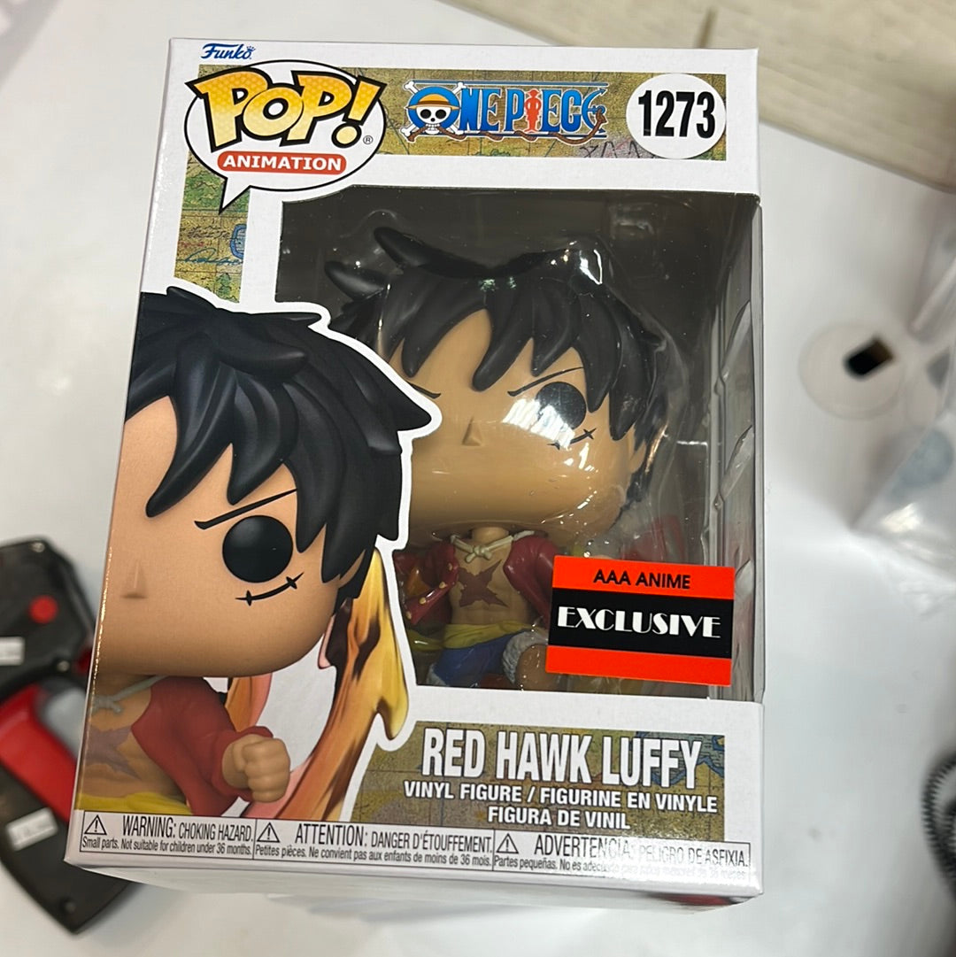 Funko Pop One Piece Red Hawk Luffy 1273 AAA Anime Exclusive – True ...