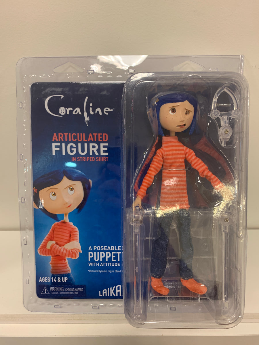 NECA 7” Coraline in Striped Shirt (Fabric) Figure – True Believers ...